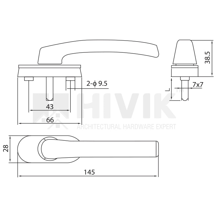 uPVC Window and Door Handle | Poojasales Hardware